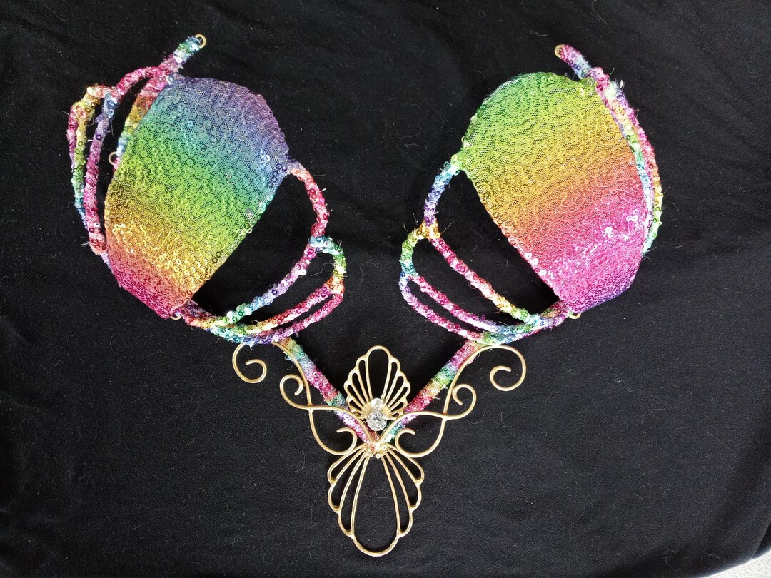 Festival, Samba, Carnival Mermaid Shell Cup Bare Wire Bra Frame - Etsy