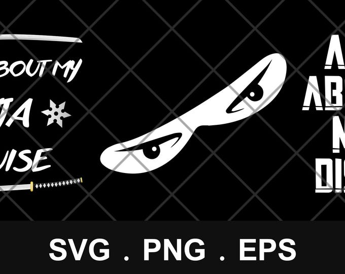 Ask Me About My Ninja Disguise Svg, Ninja Face Mask Svg, Ninja Birthday ...