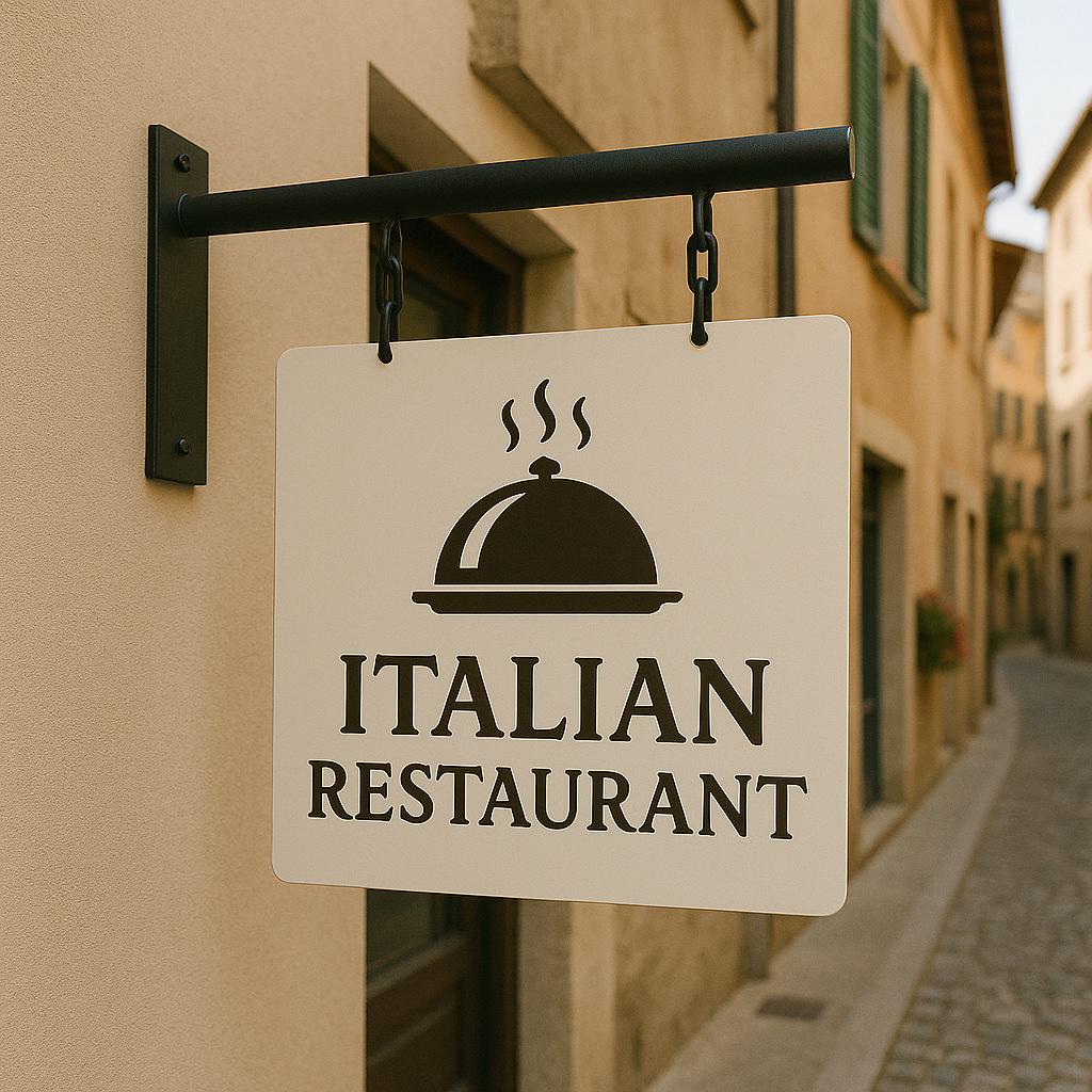 Blade Sign, Restaurant Business Sign, Double Sided Sign, Outdoor ...