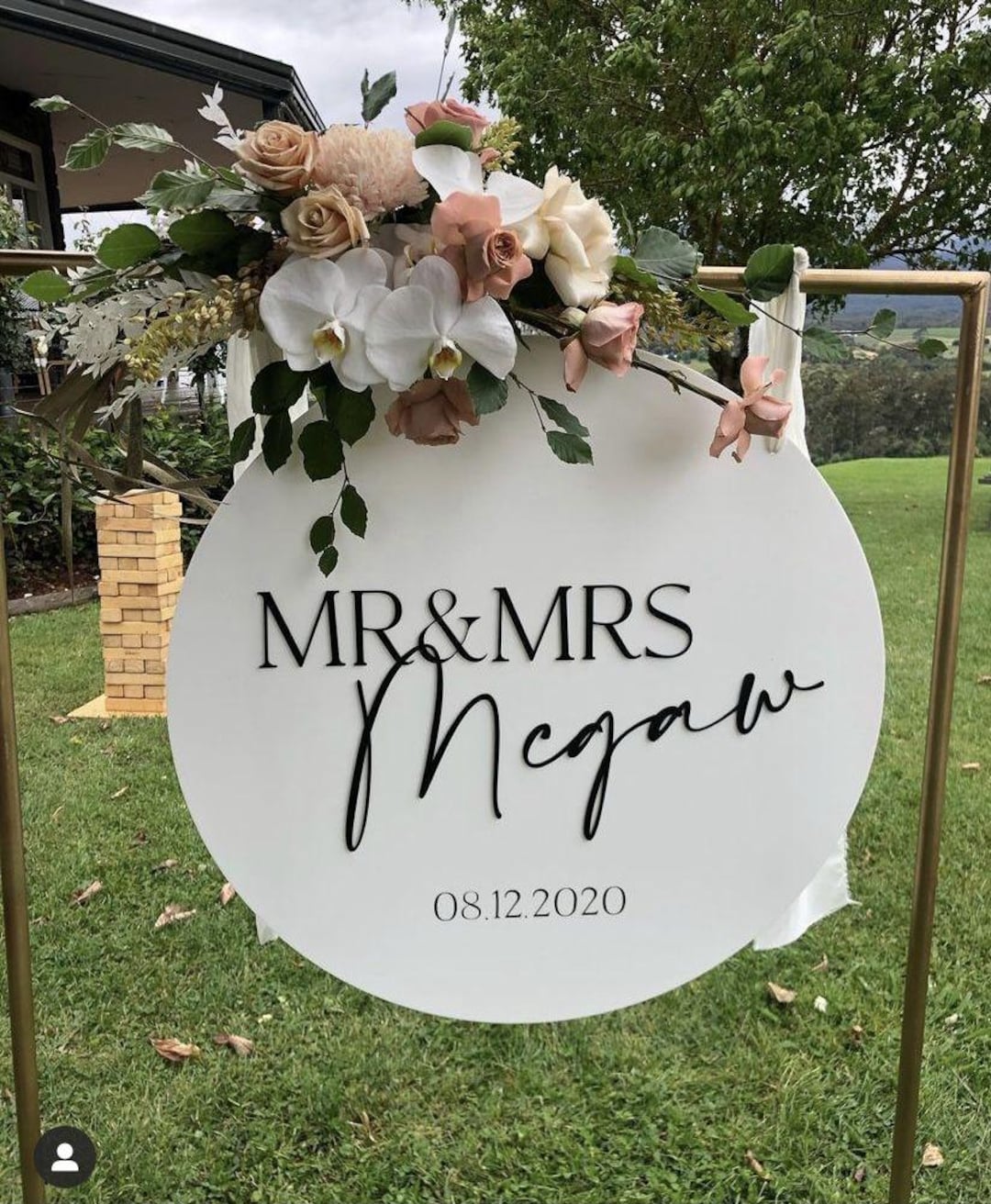 Custom Acrylic Welcome Sign, Entrance Sign, 3D Name Sign, Wedding Decor ...