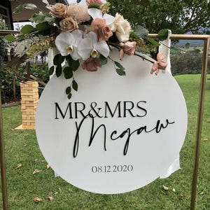 Custom Acrylic Welcome Sign, Entrance Sign, 3D Name Sign, Wedding Decor ...