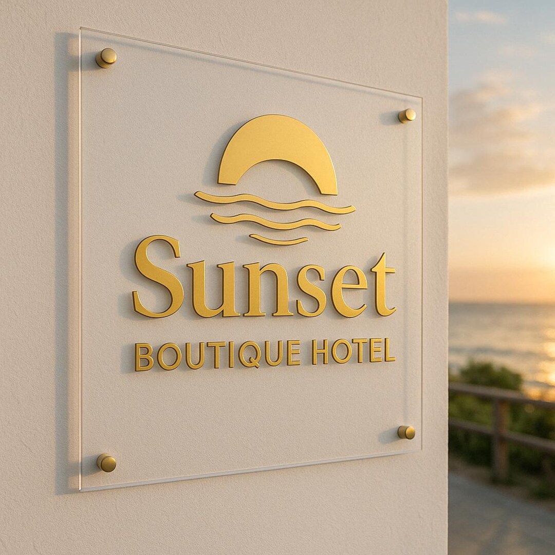 Custom Acrylic Business Sign – Personalized Office, Salon, Wedding, Bar ...