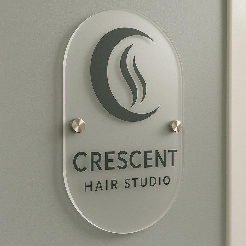 Custom Acrylic Business Sign , Personalized Office Sign, Acrylic ...