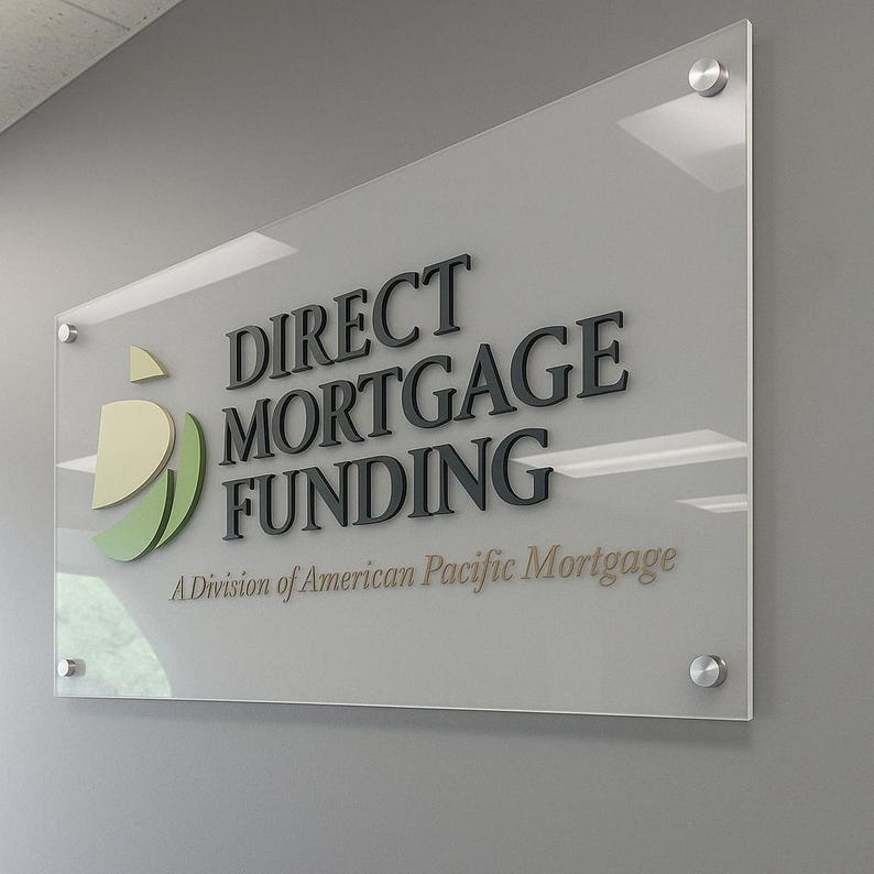 Custom Acrylic Business Logo Sign – Personalized Office Door Sign ...