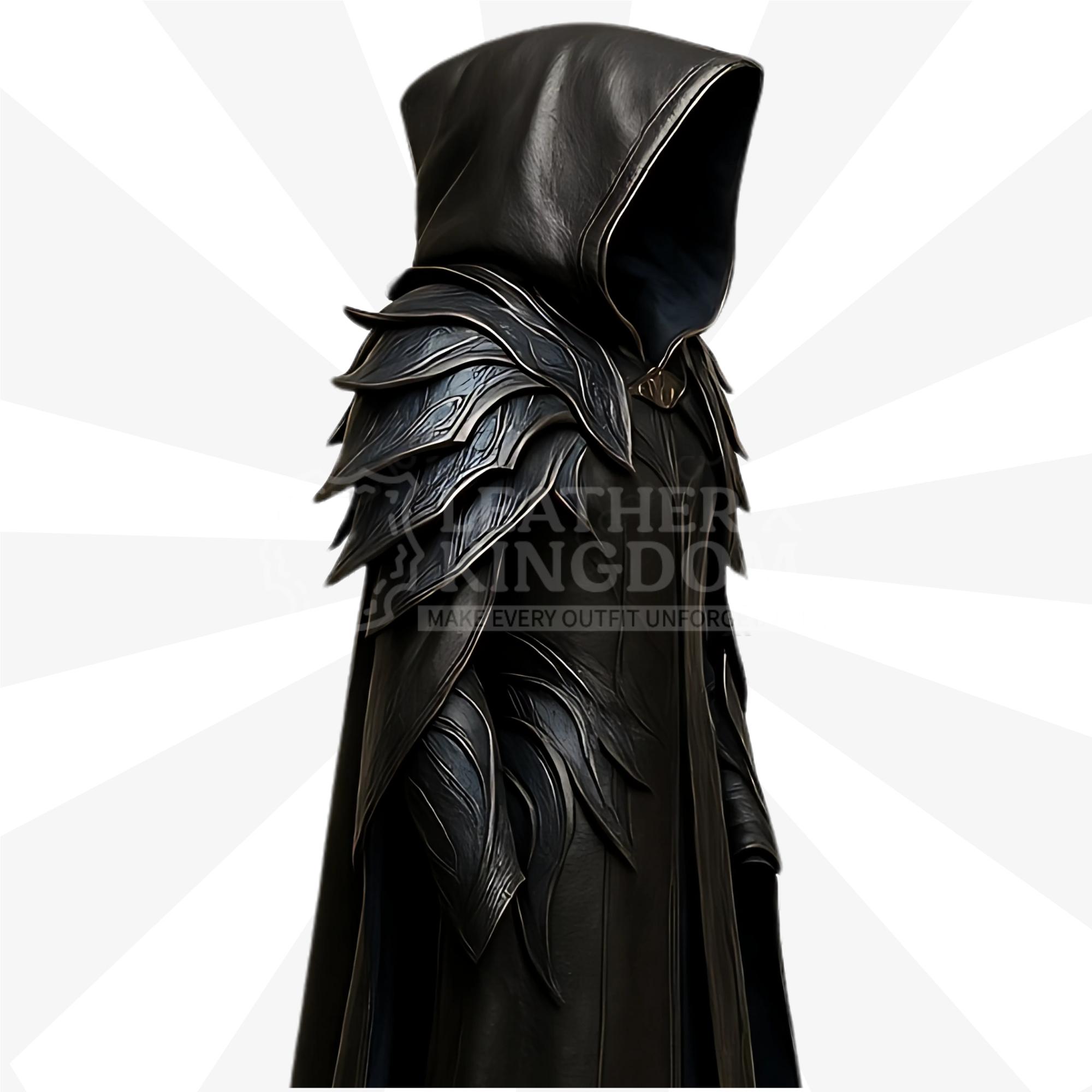 Gravehunter Venom Knight Leather Black Gothic Cloak Costume | Heavy ...