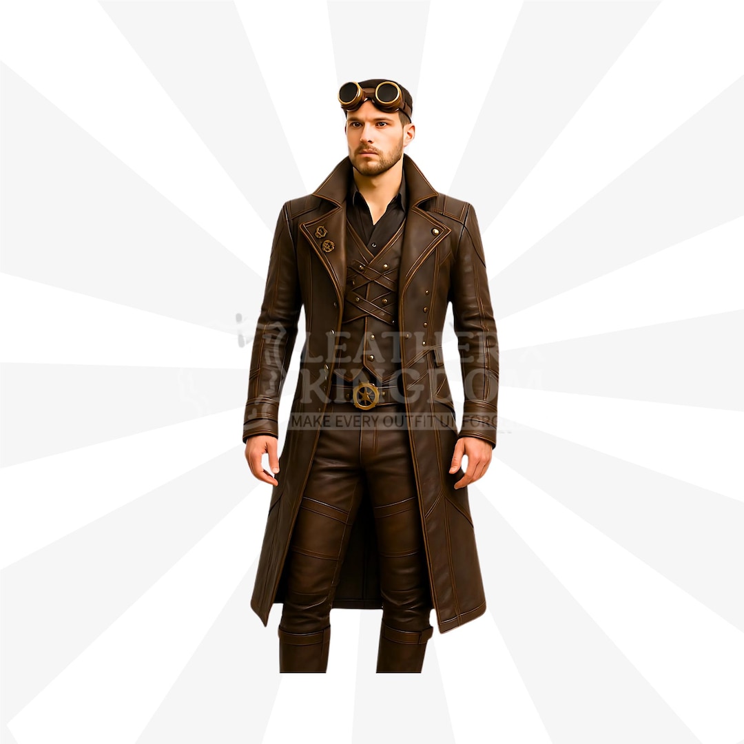Steampunk Winter Guardian Leather Costume | Victorian Time-walker ...