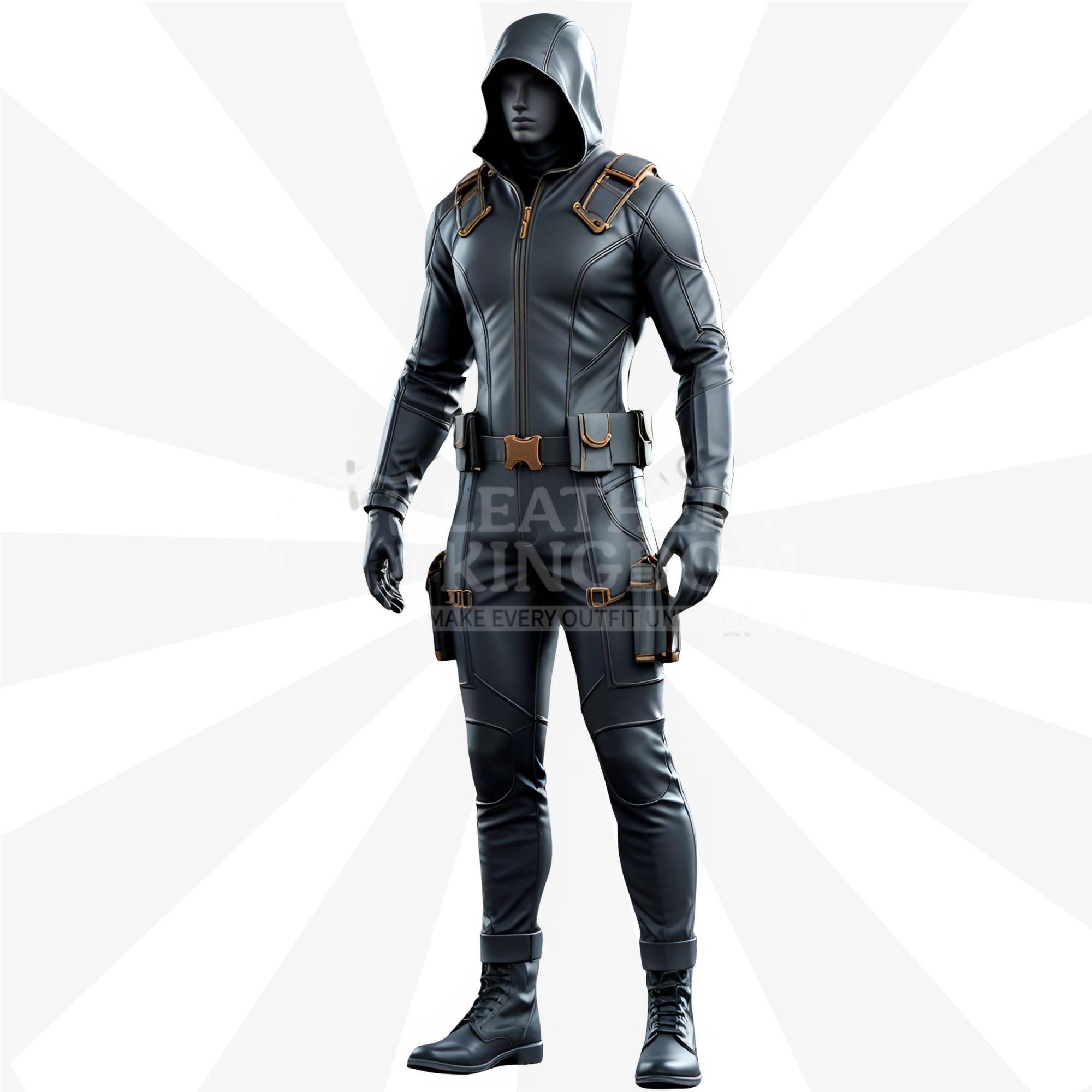 Phantom Operative Tactical Combat Rogue Hooded Costume | Stealth ...