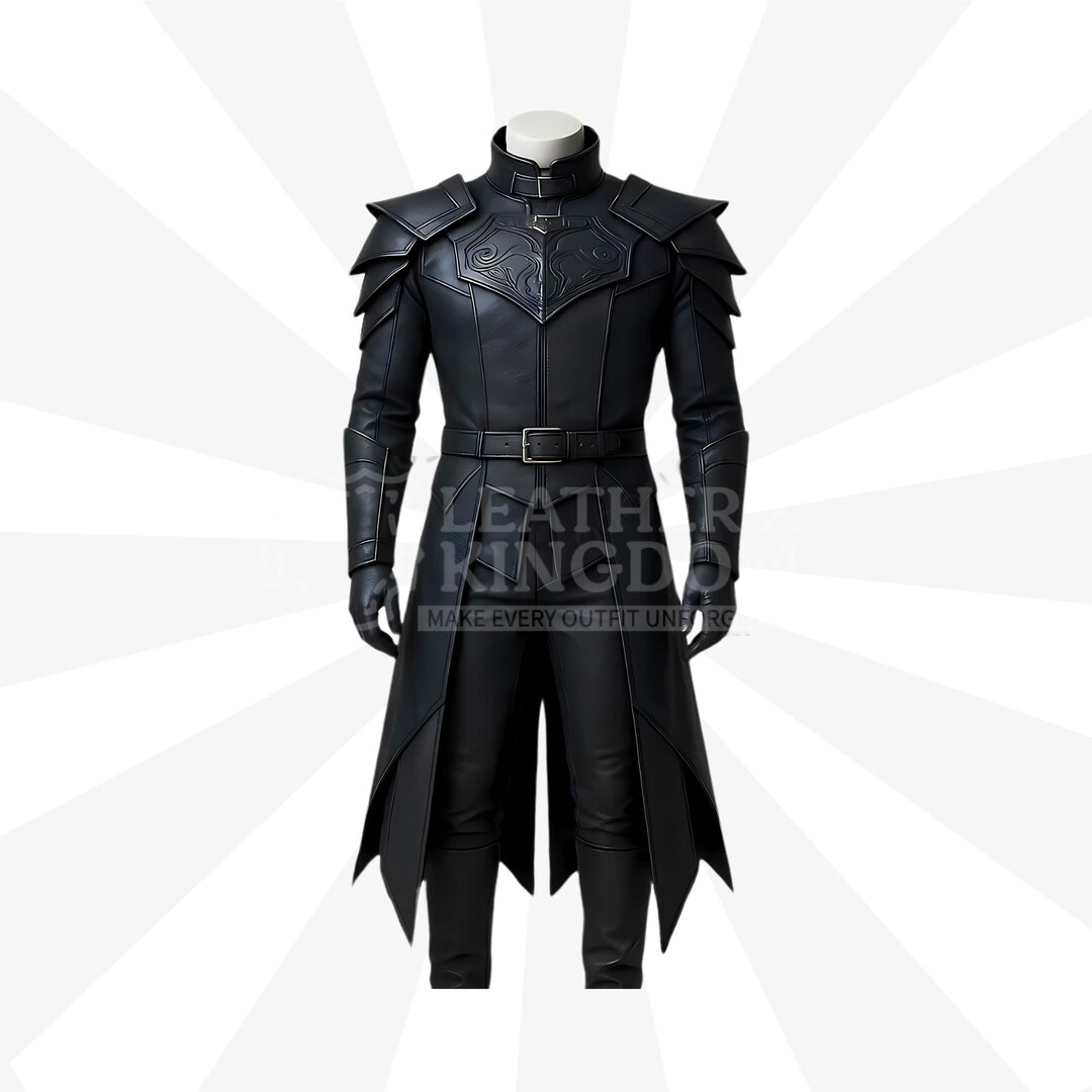 Black Phantom Warlord Fantasy Gothic Battle Armor Costume | Reinforced ...