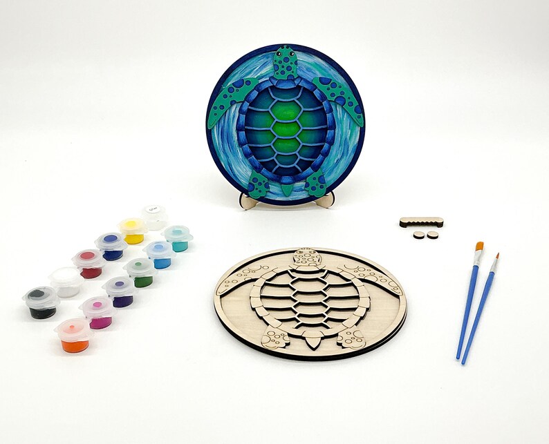 Sea Turtle, DIY Wood Craft Kit for Adults - Etsy