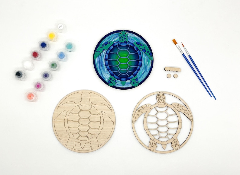 Sea Turtle, DIY Wood Craft Kit for Adults - Etsy