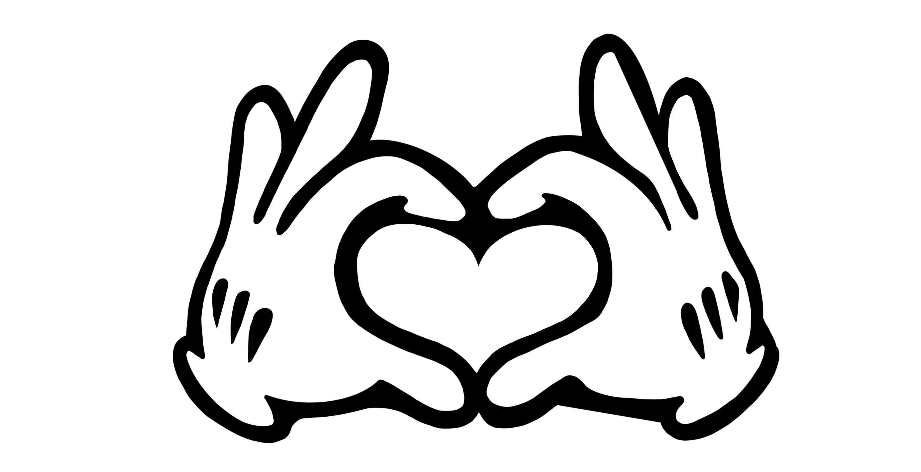 How To Draw Mickey Mouse Hands