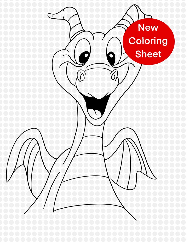 Figment Journey Into Imagination Disney Art Coloring Sheets | Etsy Figment Journey Into Imagination Disney Art Coloring Sheets | Etsy