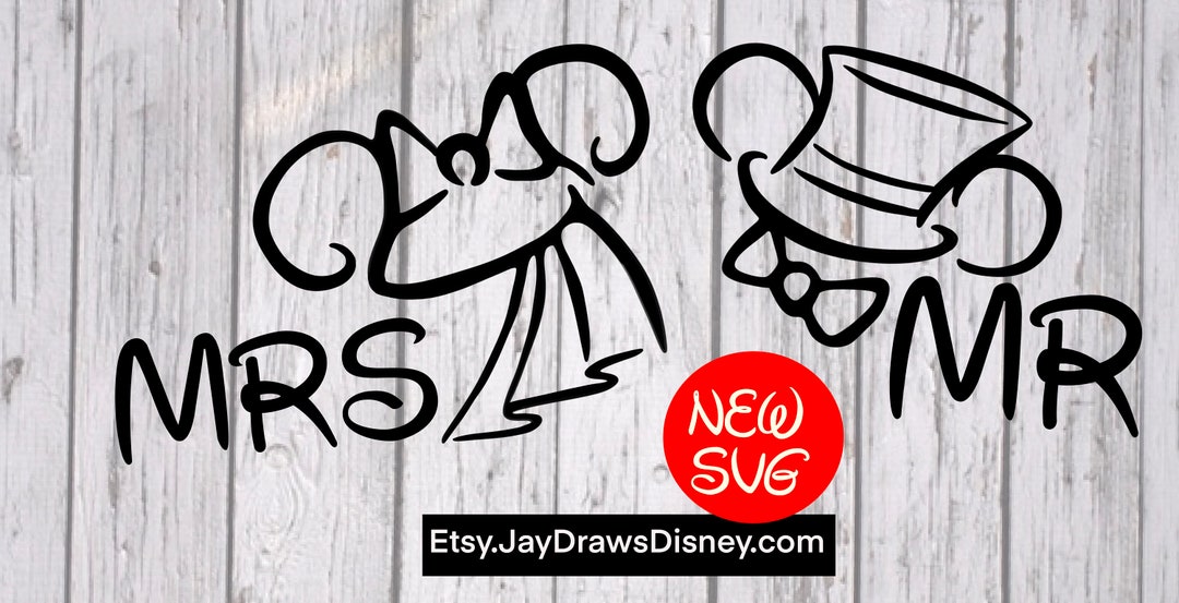 Mr and Mrs SVG Cricut Cutting Files Comes With Pngs Bundles - Etsy