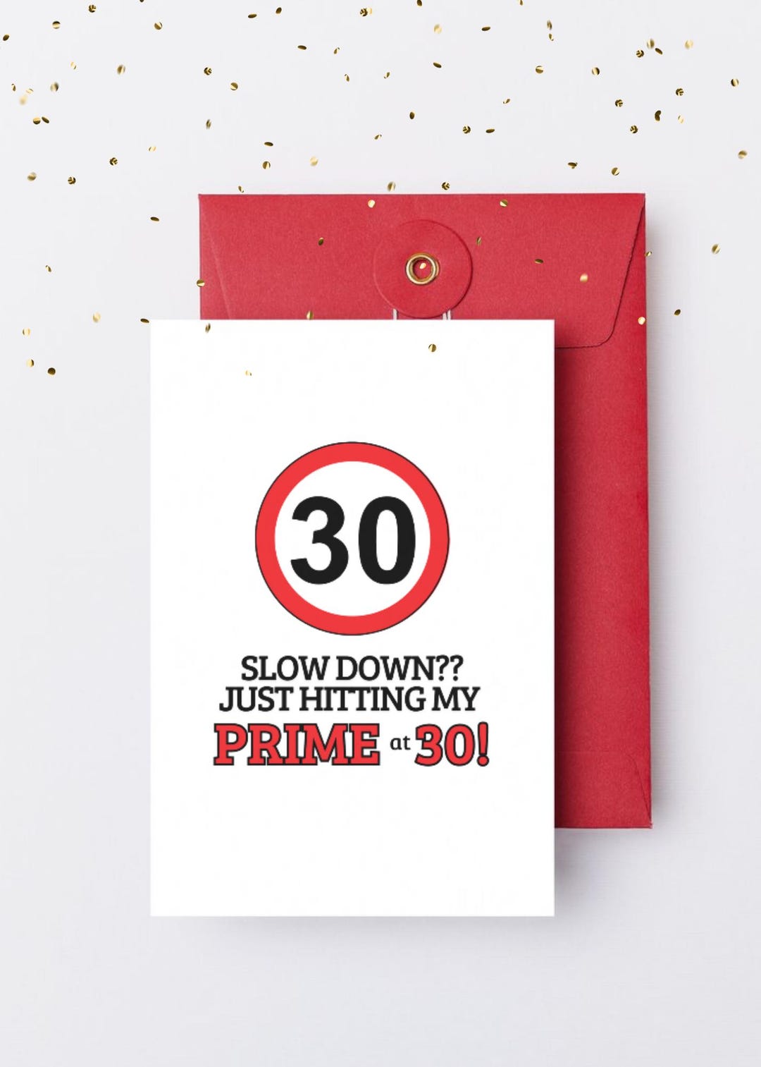 30th Birthday Speed Limit Card – Funny & Unique Gift - Etsy