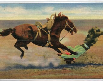 Cowboy postcard | Etsy