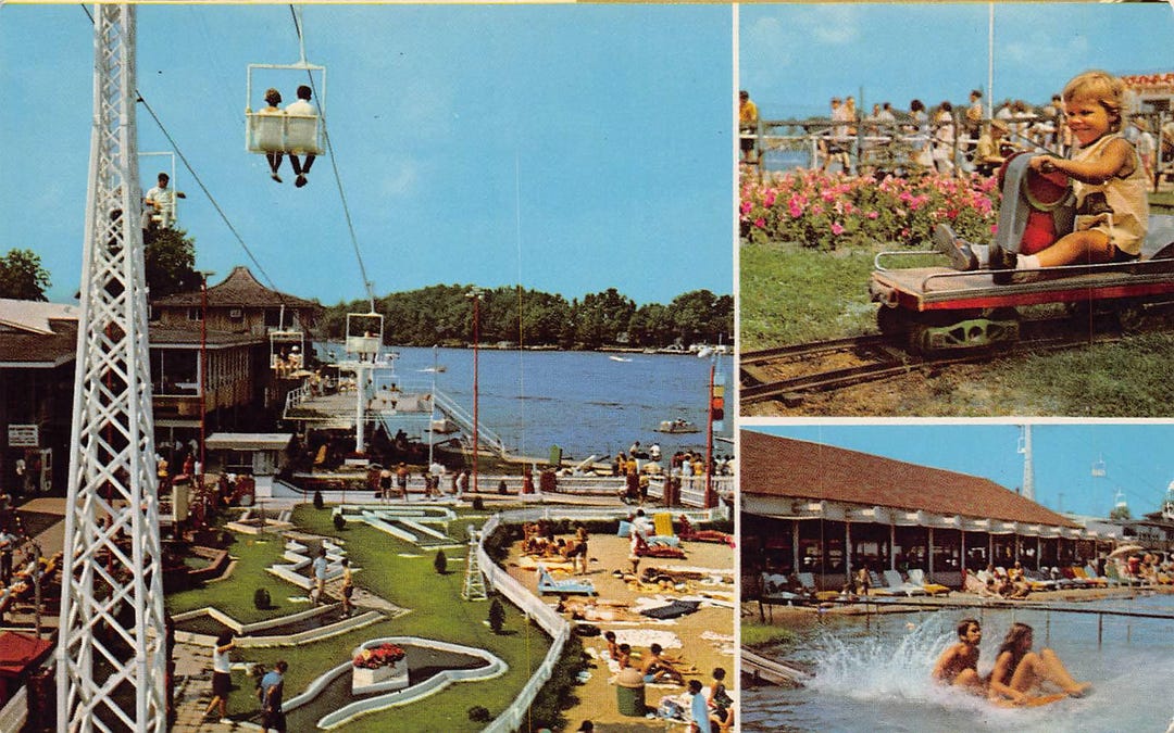 Amusement Park Indiana Beach Summer Resort Lake Shafer Monticello IN ...