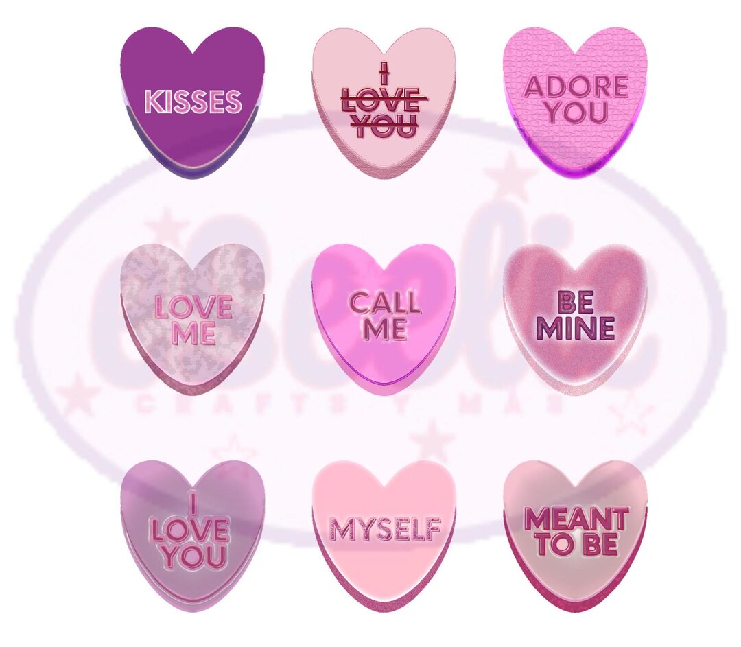 Printable Valentine's Day Stickers - DIY Cut-out Love Designs - Instant ...