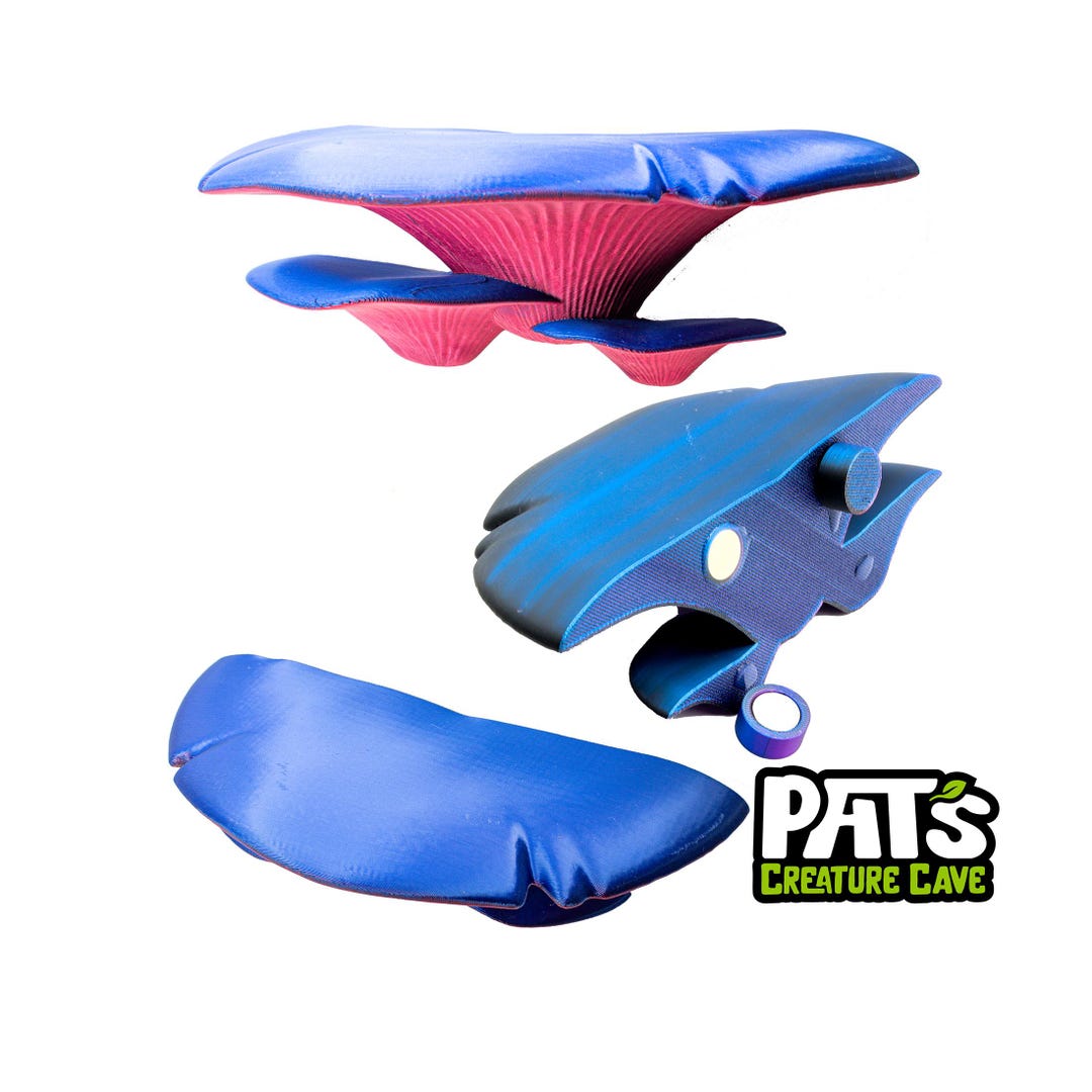 Large Magnetic Triple Mushroom Ledge Creature Cave - Gecko Ledge - Frog ...