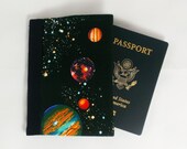 Solar System Passport Wallet Planet Women Passport Cover Men - Etsy