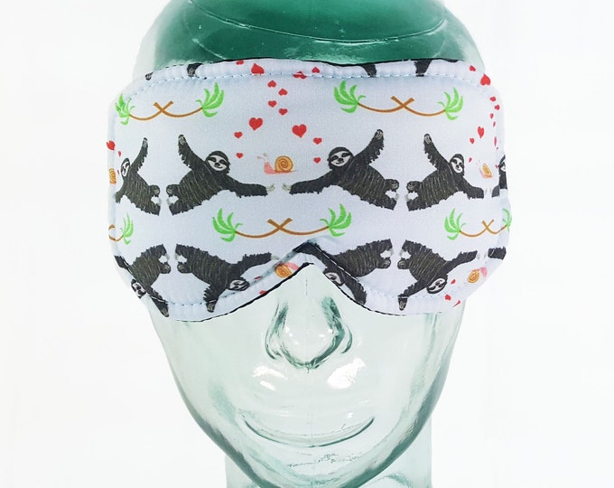 Sloth Sleep Mask Eye Mask Sloth Gifts Blindfold Kawaii Travel Gift for ...