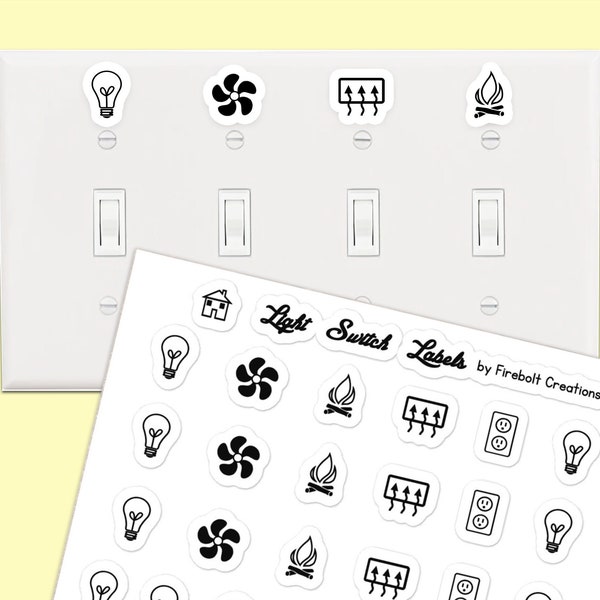 Light Switch Decal - Etsy