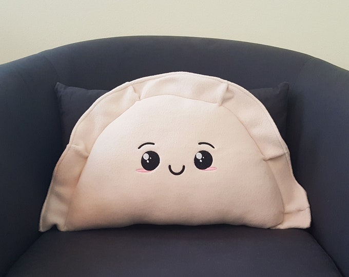 Dumpling Pillow, Kawaii Plush, Pierogi Throw Pillow, Foodie Gift ...