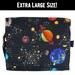 Solar System Toiletry Bag Galaxy Canvas Bag Space Science Large Makeup ...