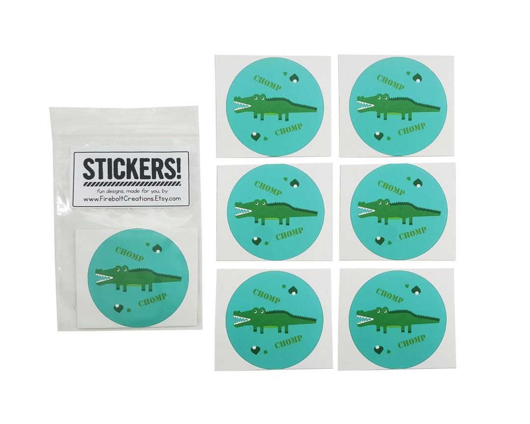 Alligator Stickers Crocodile Animal Stickers Alligator Art Cute ...