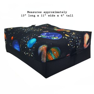 Solar System Toiletry Bag Galaxy Canvas Bag Space Science Large Makeup ...