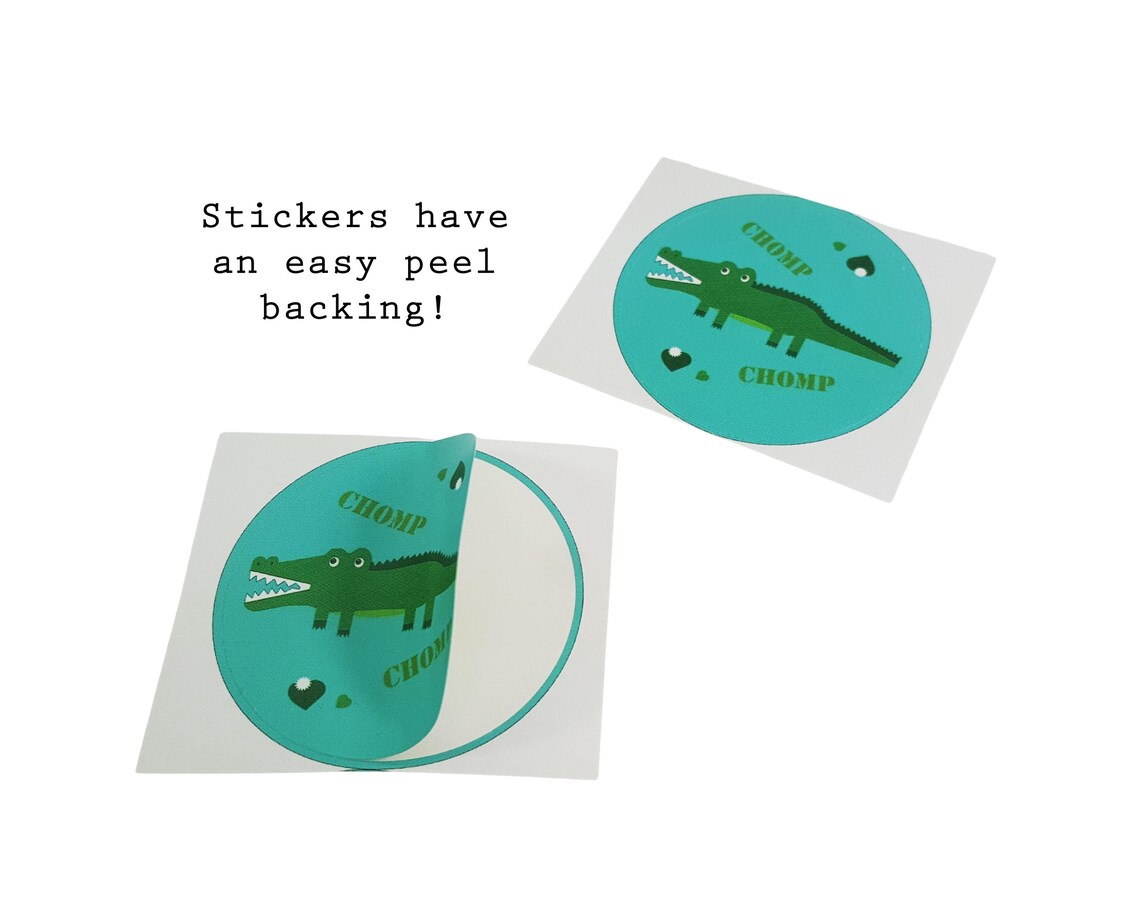 Alligator Stickers Crocodile Animal Stickers Alligator Art Cute ...
