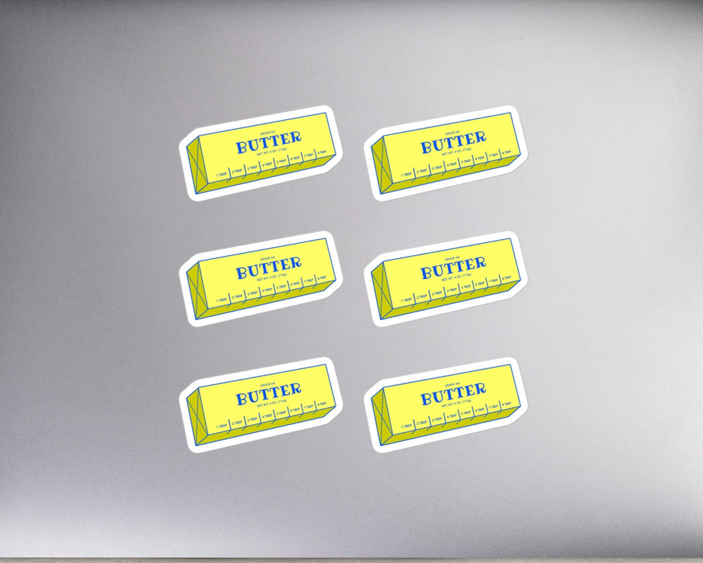 Butter Sticker Set, Small Stickers, Journal Stickers, Food Planner ...