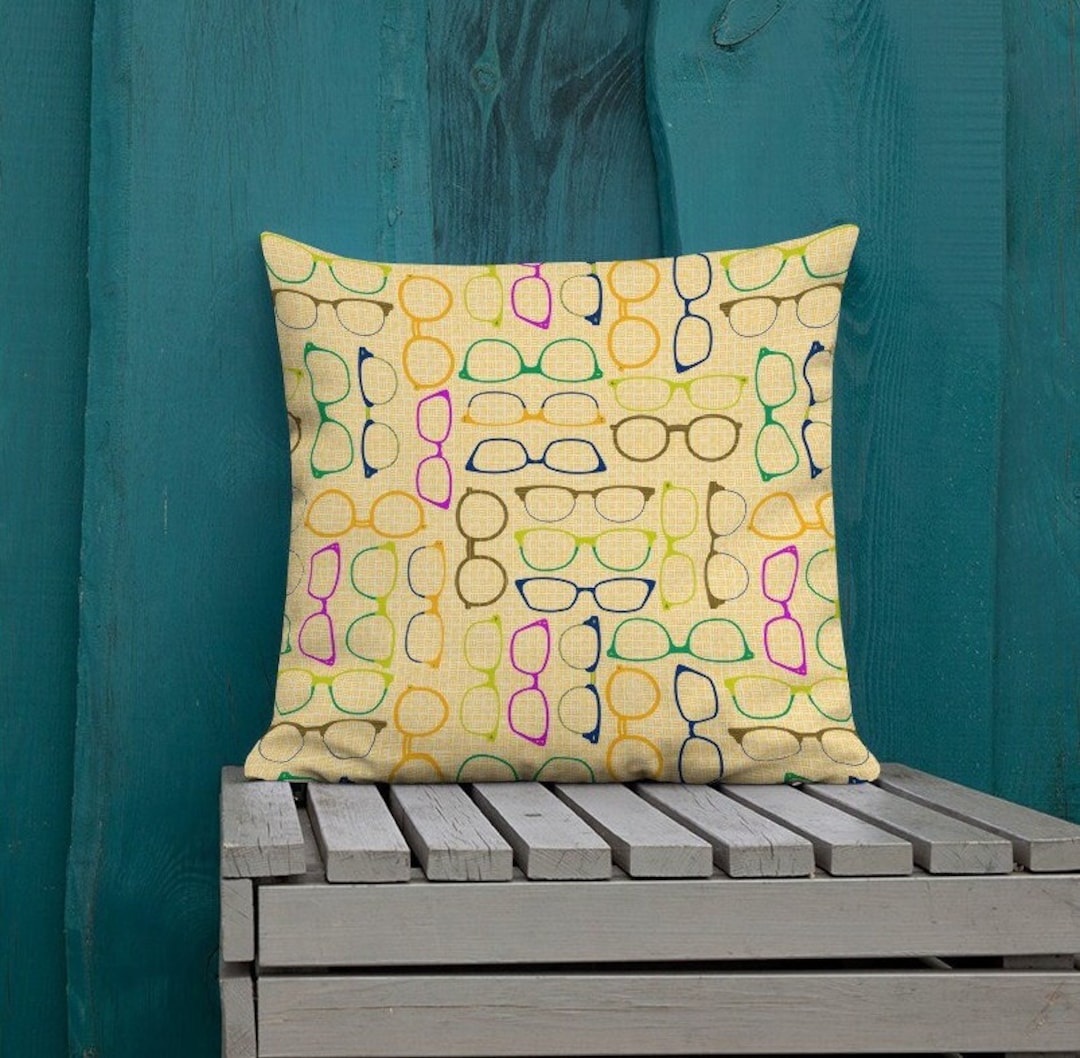 Glasses Pillow, Optometry Gift, Optometrist Decor, Eyeglasses Home ...