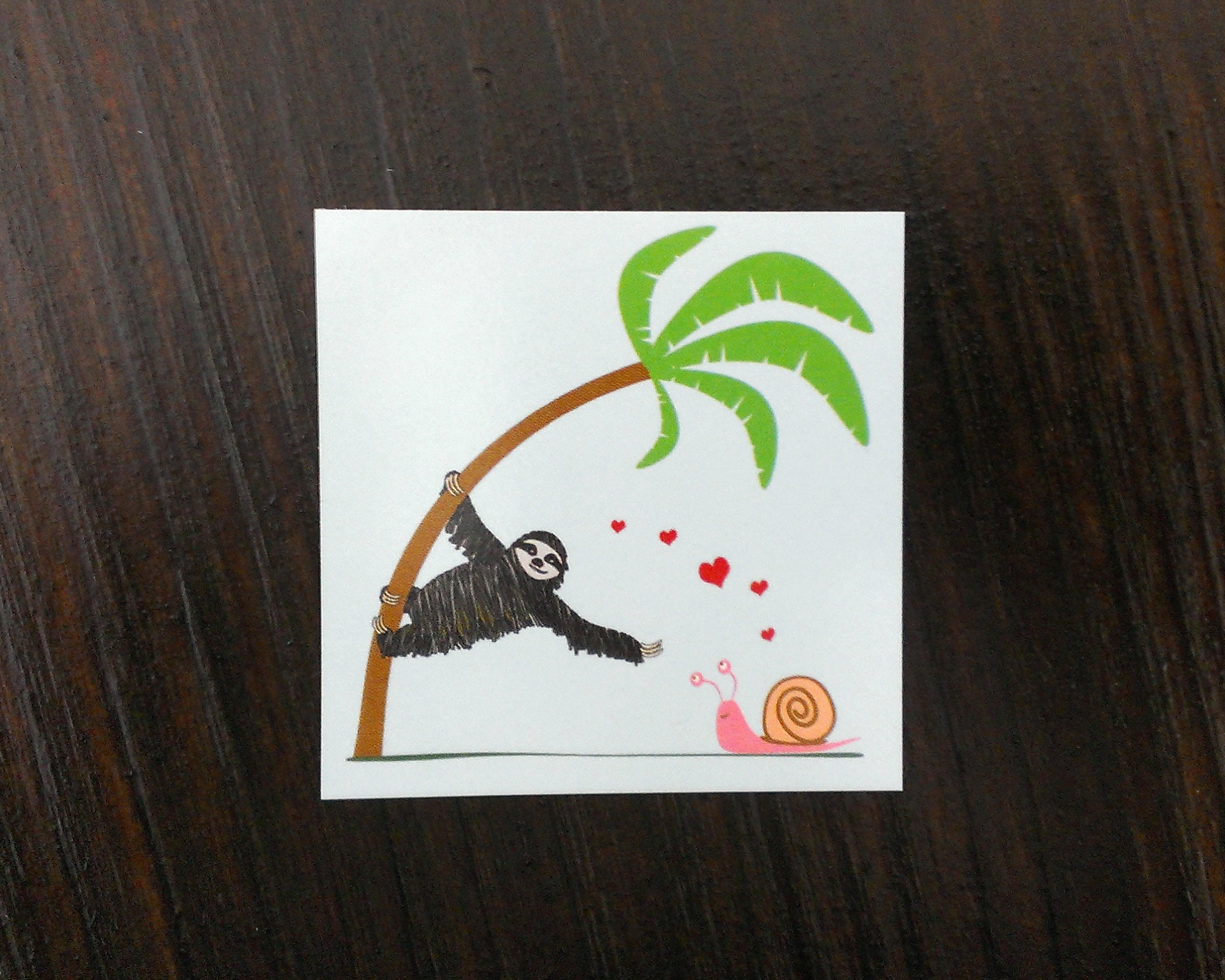 Sloth Sticker Sloth Gift Vegan Sticker Pack Cute Stickers | Etsy