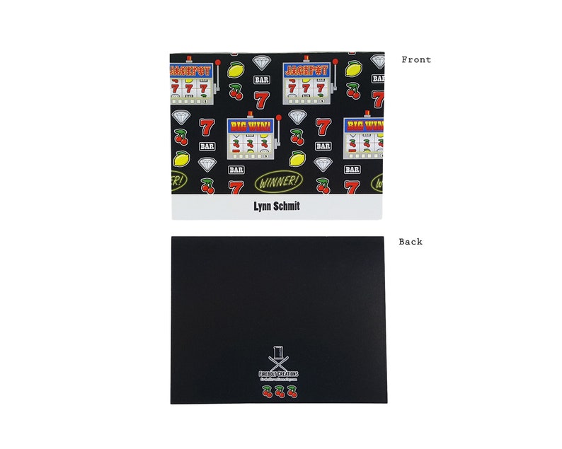Casino Personalized Stationary Slot Machine Thank You Cards - Etsy
