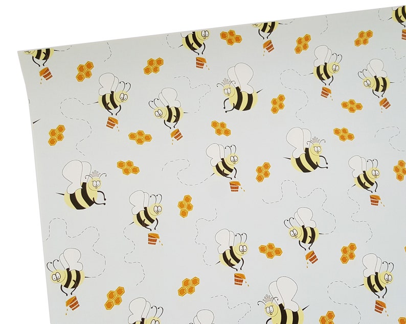 Honeybee Wrapping Paper Queen Bee Gift Wrap Bumble Bee Gift - Etsy