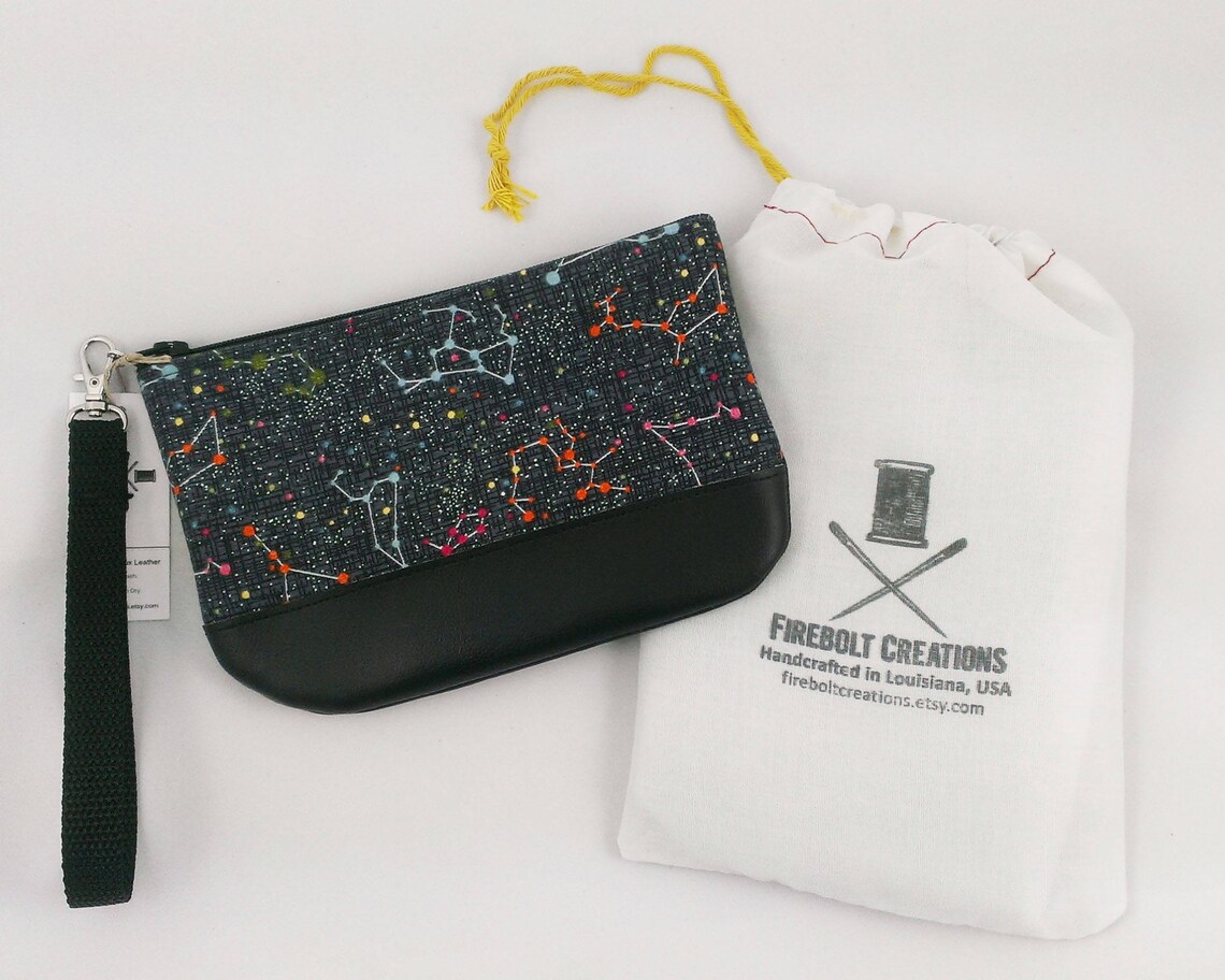 Constellations Wristlet Solar System Vegan Clutch Purse | Etsy
