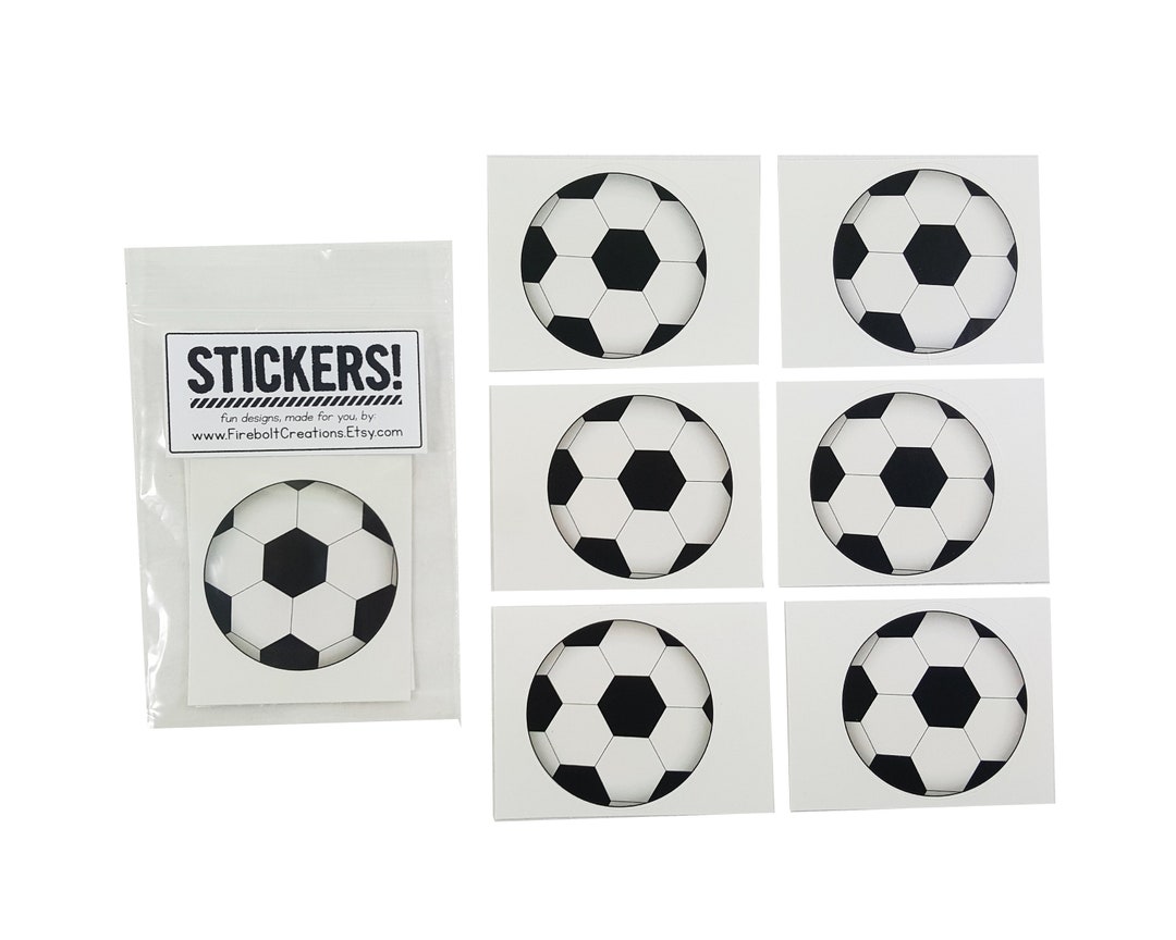 Soccer Stickers Round Laptop Stickers Sticker Pack Decal Futbol Sticker ...