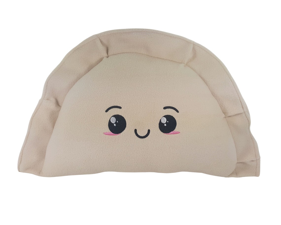 Dumpling Pillow Kawaii Plush Pierogi Throw Pillow Foodie - Etsy