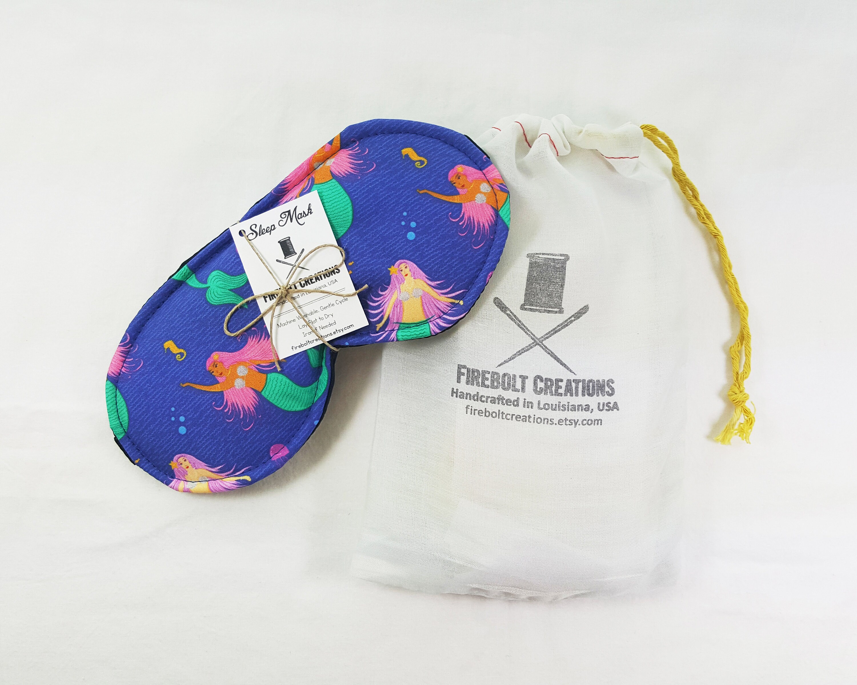 Mermaid Eye Mask Beach Sleep Mask Nautical Blindfold College | Etsy