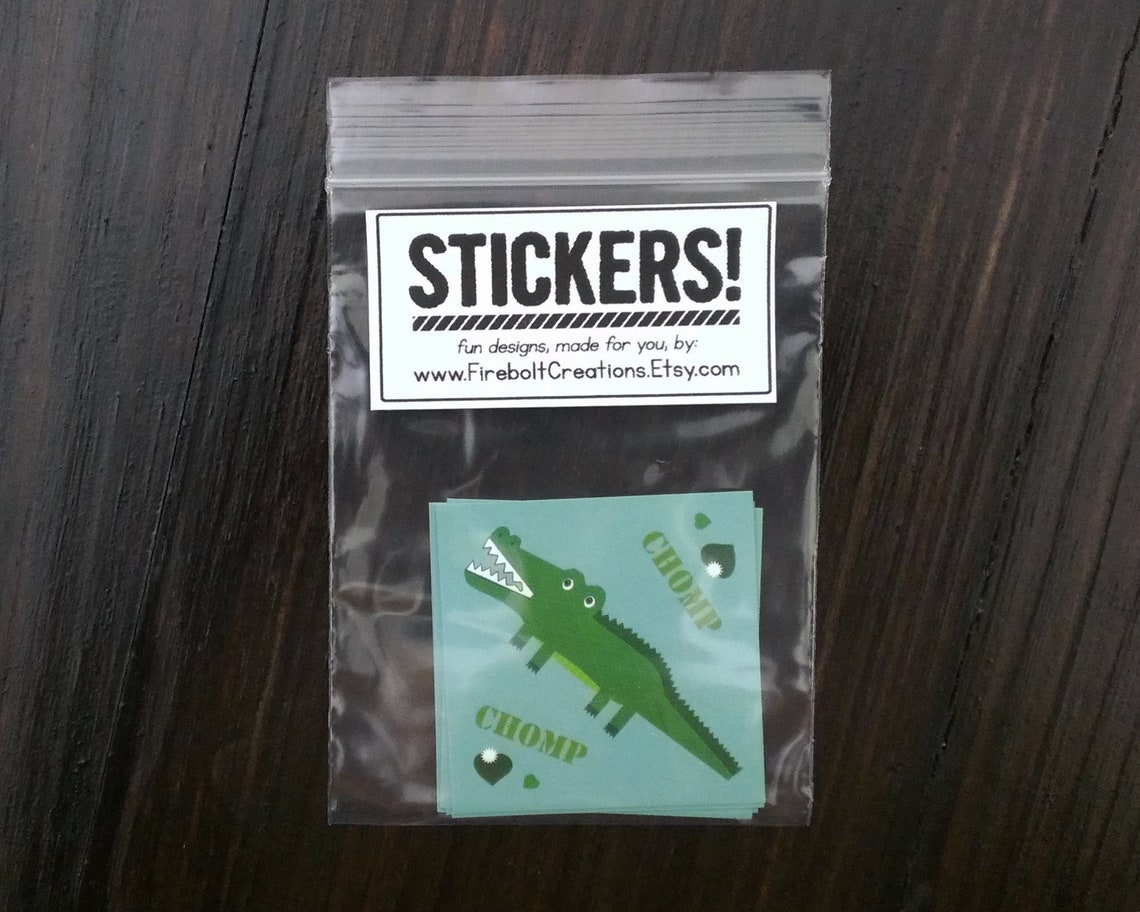 Alligator Stickers Crocodile Animal Stickers Alligator Art - Etsy