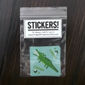 Alligator Stickers Crocodile Animal Stickers Alligator Art Cute ...