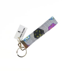 D20 Key Fob Polyhedral Dice Key Chain Gaming Key Ring Dungeon Master ...