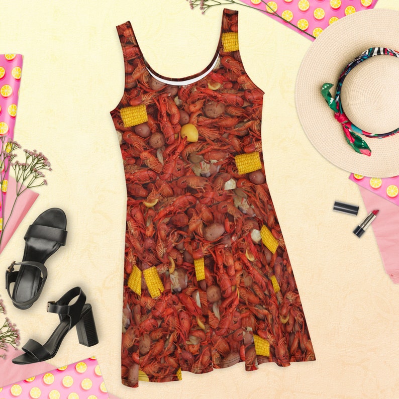 Crawfish Boil Dress Louisiana Skater Dress New Orleans Gear - Etsy