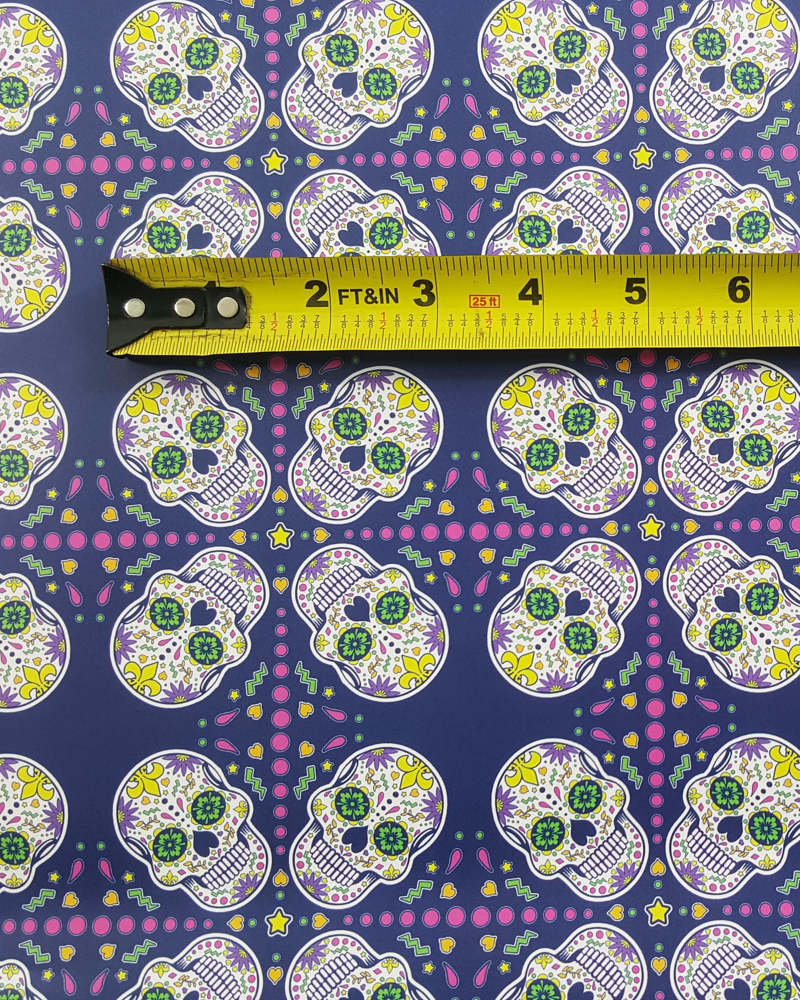 Skull Gift Wrap Dia De Los Muertos Gift Wrapping Paper Sugar | Etsy