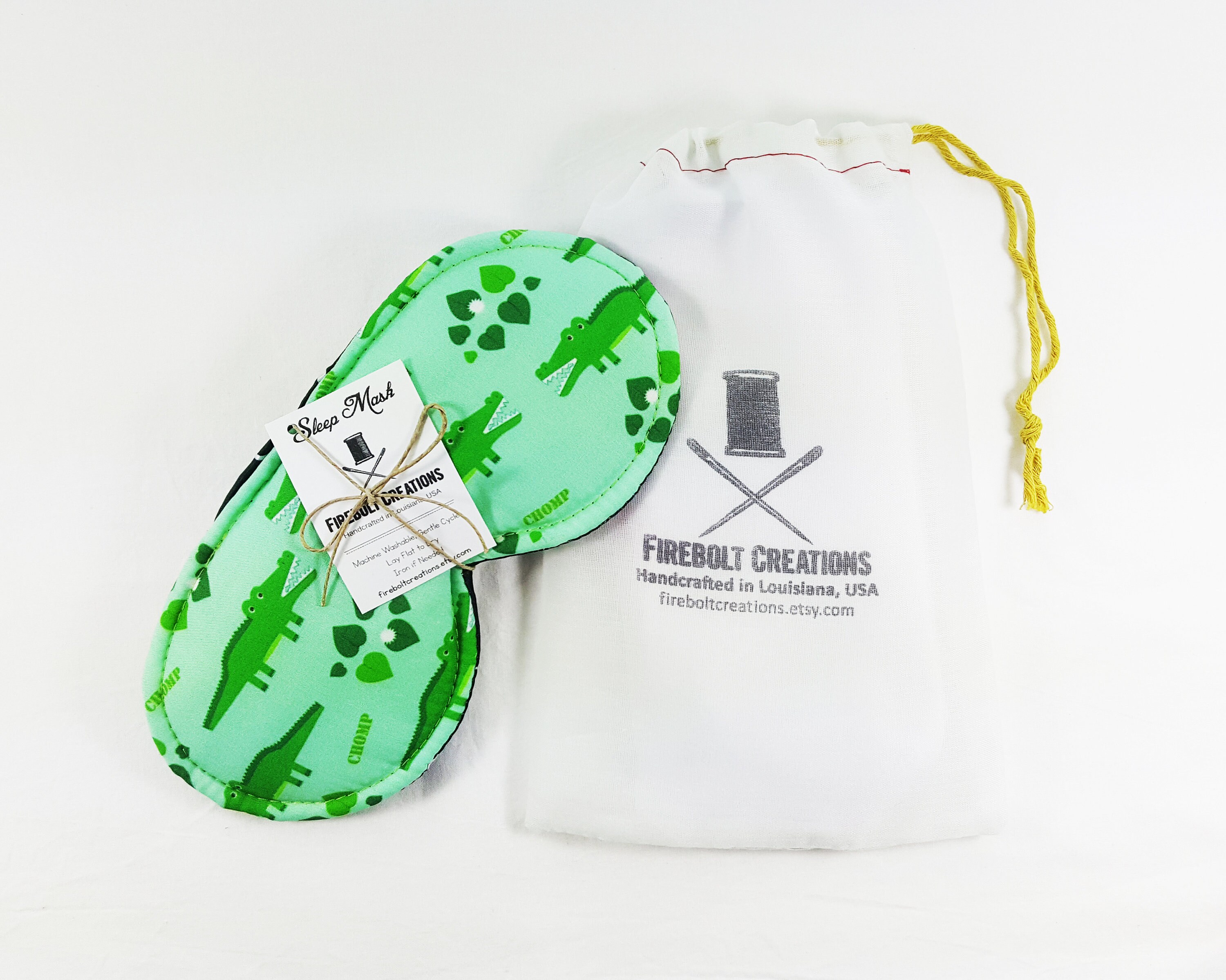 Alligator Eye Mask Gator Blindfold Crocodile Sleep Mask Florida Travel ...