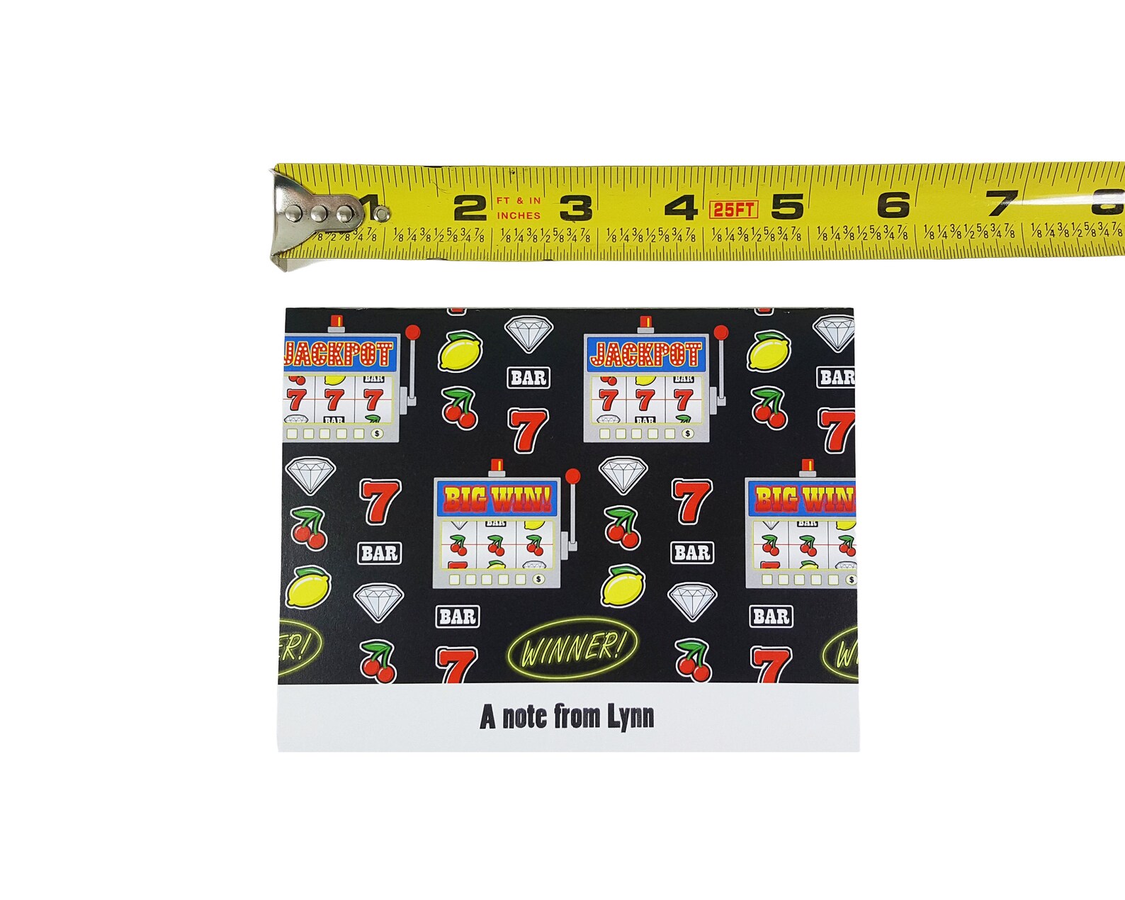 Personalized Casino Note Card Set: Slot Machine Stationery Gambling ...