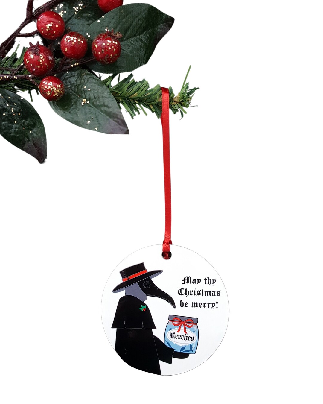 Plague Doctor Christmas Ornaments, Goth Christmas, Funny, Stocking ...