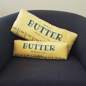 Butter Pillow: Foodie Baker Gift, Farmhouse Decor, Handmade Food ...