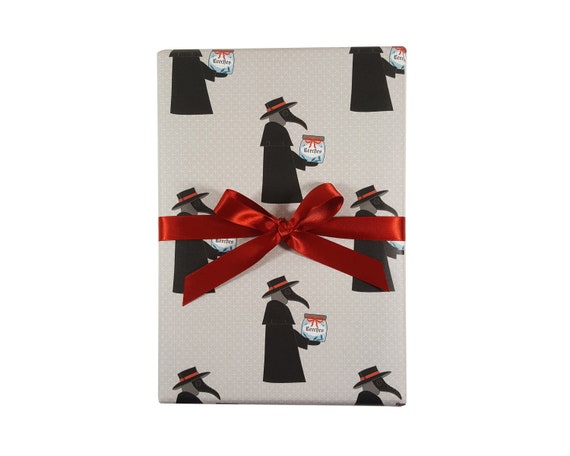 Plague Doctor Wrapping Paper Halloween Gift Wrap Goth Cute - Etsy