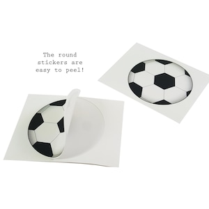 Soccer Stickers Round Laptop Stickers Sticker Pack Decal Futbol Sticker ...